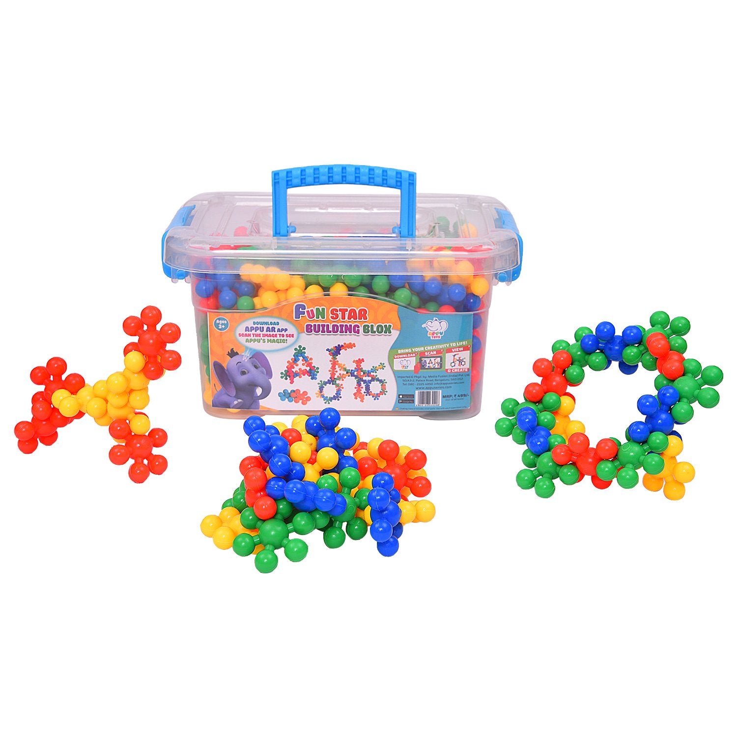 Appu Building Blocks Star Shaped - Kids Toys with Scan & Learn Feature ...